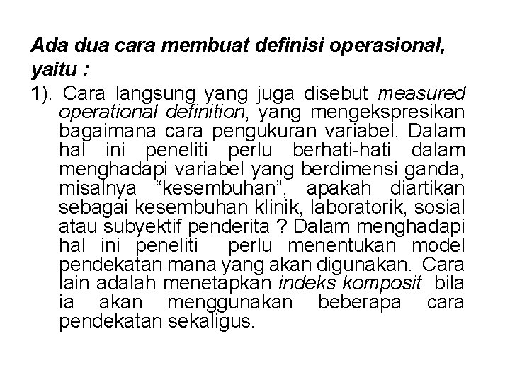 KERANGKA KONSEP DEFINISI OPERASIONAL DAN VARIABEL ABDUL AZIZ