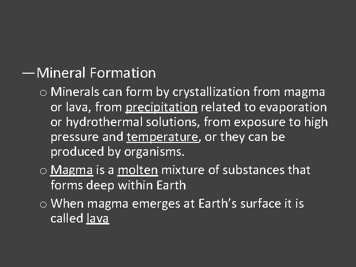 Chapter 13 Mineral Resources and Mining Lesson 1