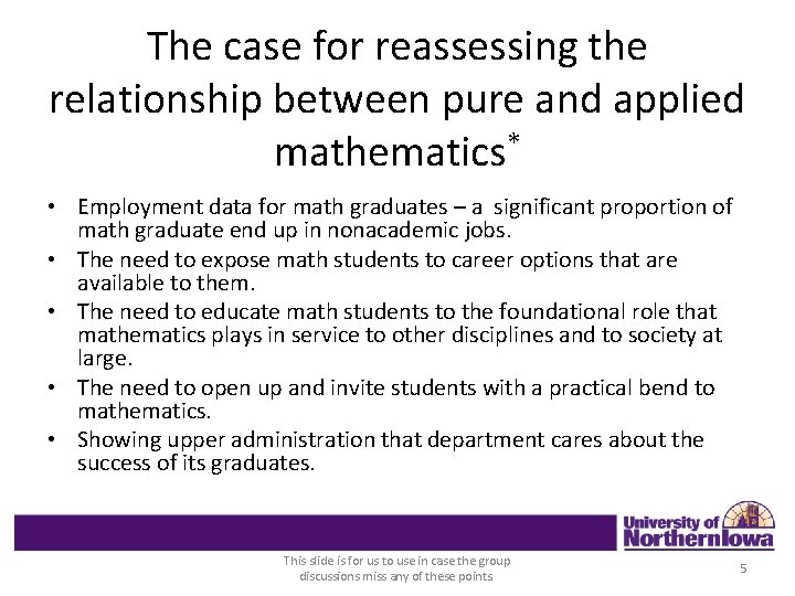 Reassessing the Relationship Between Pure and Applied Mathematics