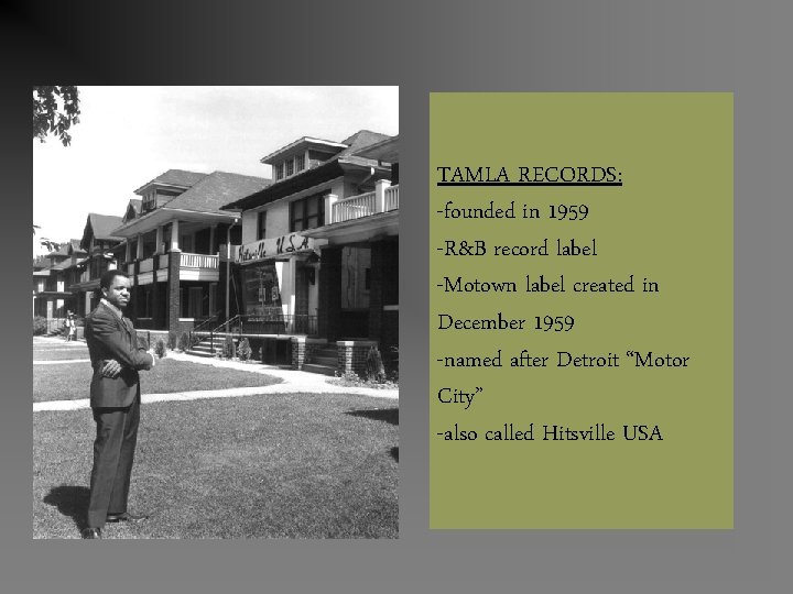 BERRY GORDY AND MOTOWN RECORDS EARLY LIFE born