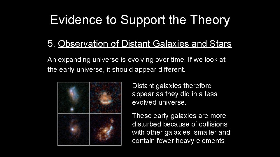 Evidence to Support the Theory 2 Cosmic Background