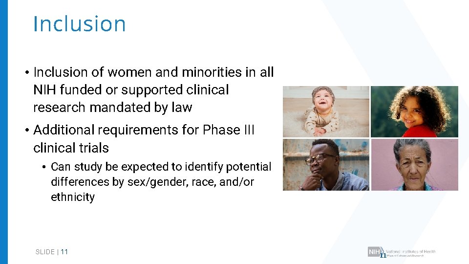 An Overview of NIH Policies on Human Subjects