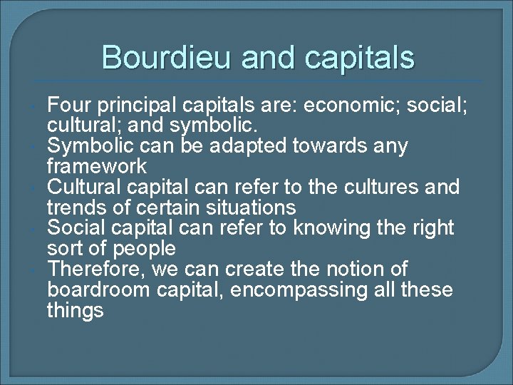 The importance of boardroom capital on perceived expertise