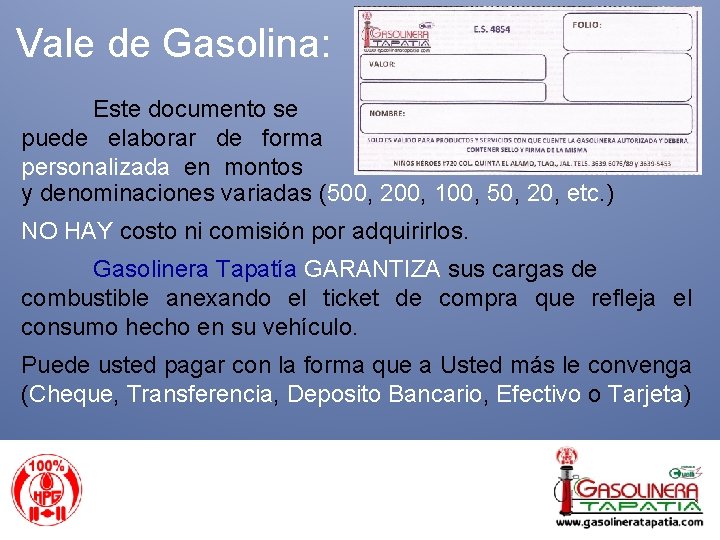 Control Administrativo para el consumo de combustibles Gasolinera