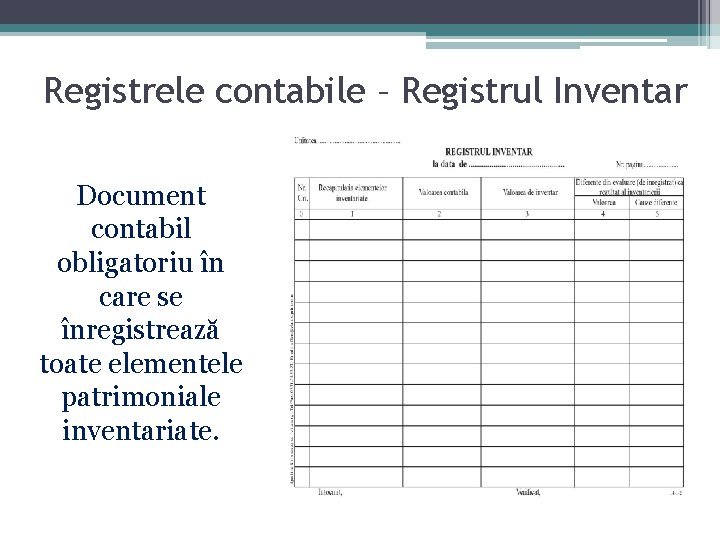 Identificarea documentelor i registrelor obligatorii n derularea unei