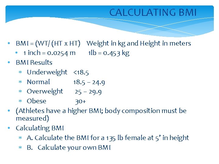 Energy Balance and Obesity Chapter 7 Energy Balance