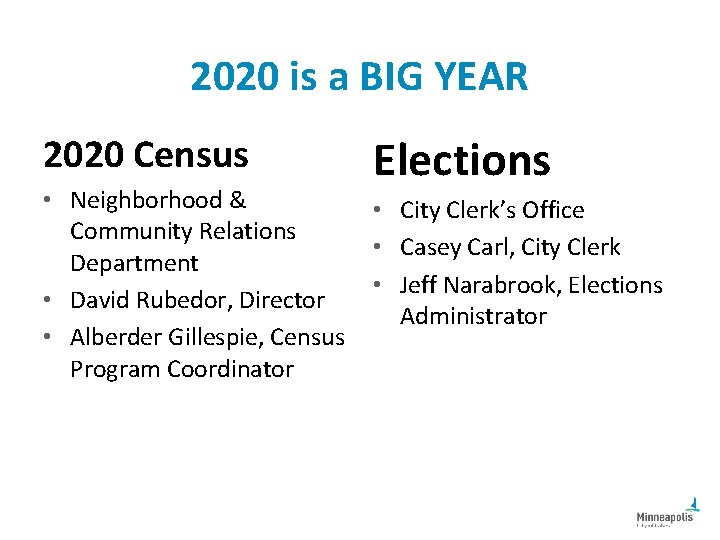 2020 is a BIG YEAR for MINNEAPOLIS Courtesy