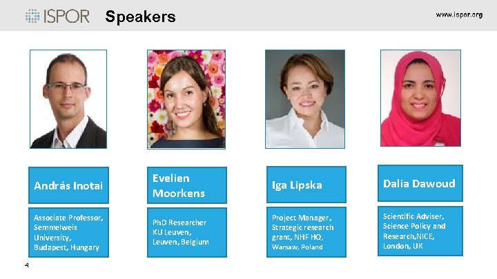 ISPOR BIOSIMILARS SPECIAL INTEREST GROUP AND ISPOR CENTRAL