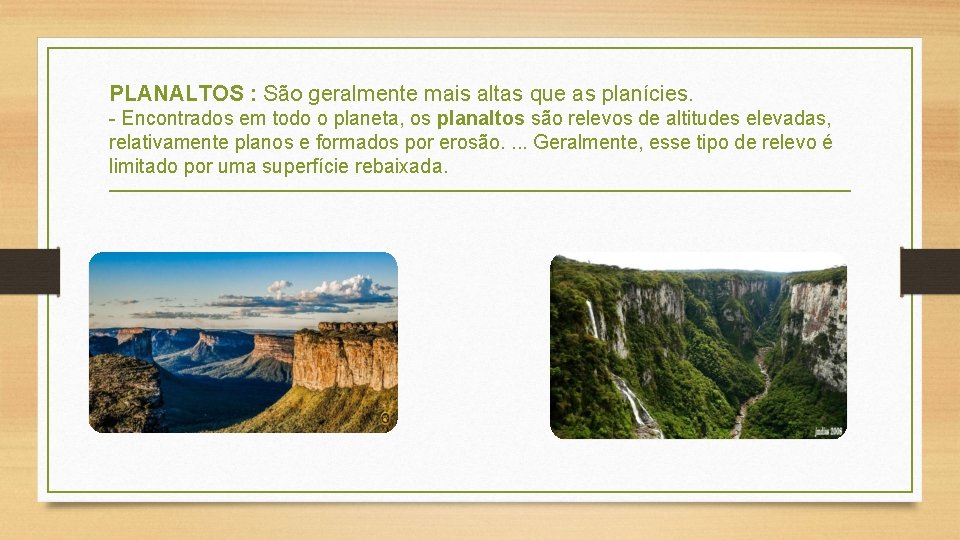 Relevo ou acidentes geogrficos O que relevo O
