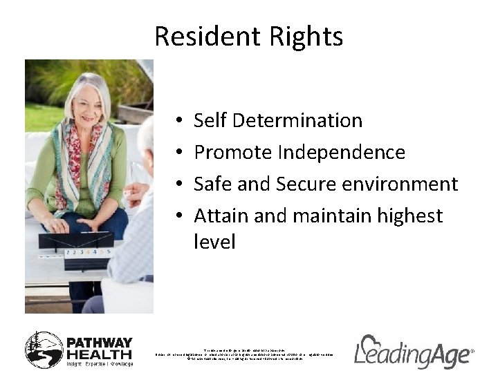 Residents Rights Competency Staff Training Objectives Upon completion