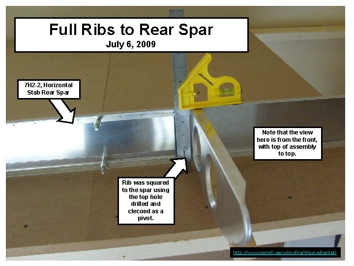 Full Ribs to Rear Spar Parts Layout July