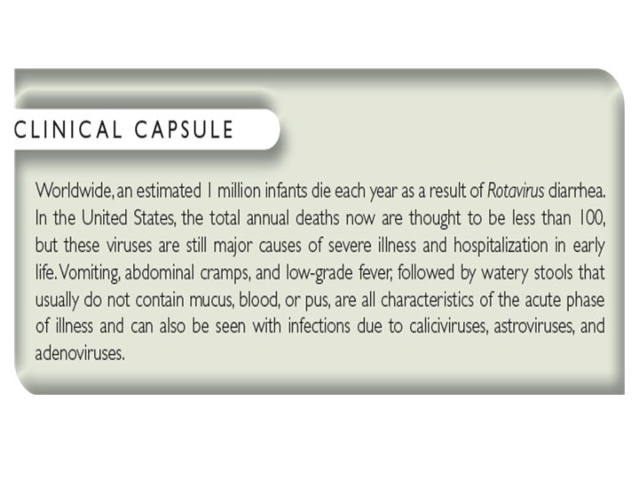 GIT MODULE Viruses and Parasites Causing Diarrhea By