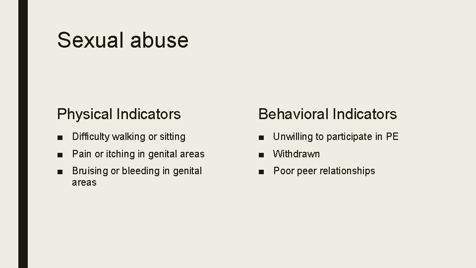 CHILD ABUSE TEACHERS What you need to know