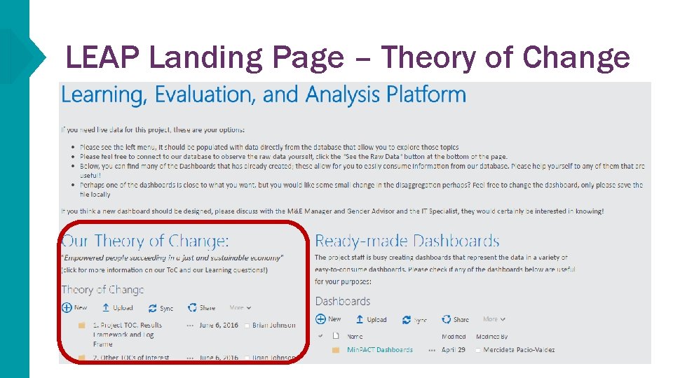 Learning Evaluation Analysis Platform Overview LEAP Problem Statement