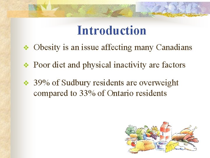 Knowledge of Canadas Food Guide to Healthy Eating