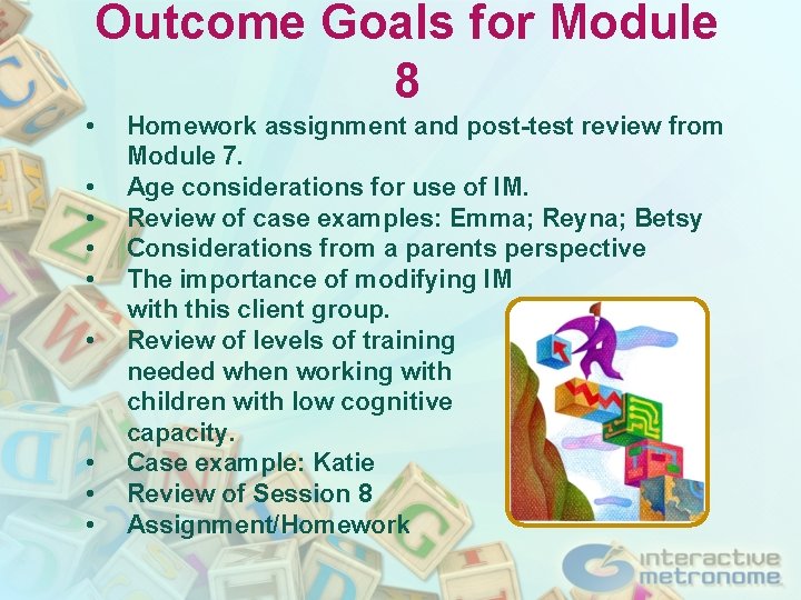 CERTIFICATION COACHING IM PEDIATRIC BEST PRACTICES MODULE 8
