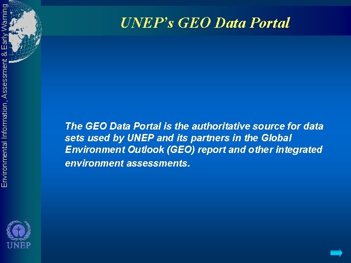 Environmental Information Assessment Early Warning UNEP Global Environment