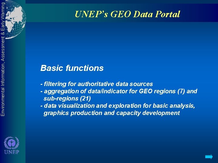 Environmental Information Assessment Early Warning UNEP Global Environment