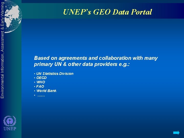 Environmental Information Assessment Early Warning UNEP Global Environment