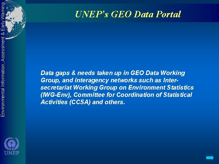 Environmental Information Assessment Early Warning UNEP Global Environment