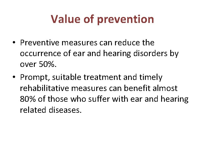 National Programme for Prevention and Control of Deafness