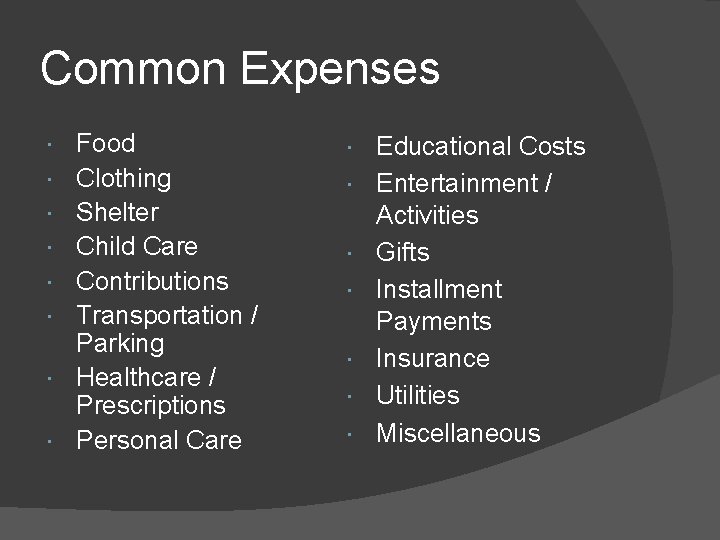 BASIC FINANCE AND BUDGETING Taking Control of Your