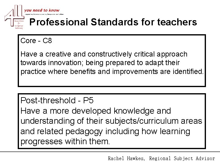 Session 1 The new KS 3 Curriculum Introduction