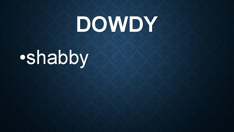 THE NECKLACE By Guy de Maupassant VOCABULARY dowry