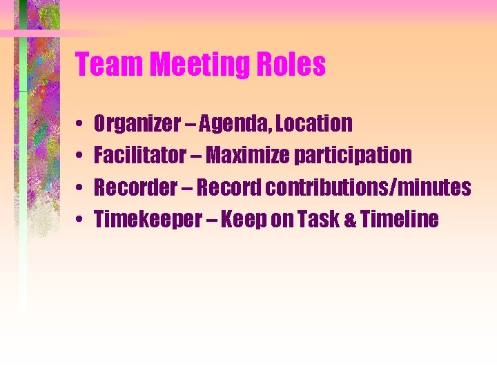 Todays Outline Team Building Oral Presentation Signups Questions