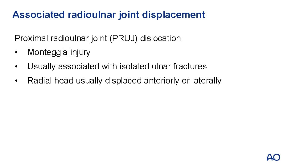 Forearm fracturesunderstanding the principles of diaphyseal and articular