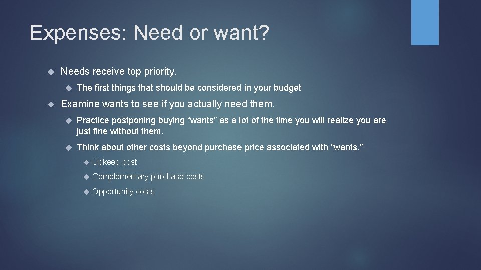 Personal Budgeting Have you ever said to yourself