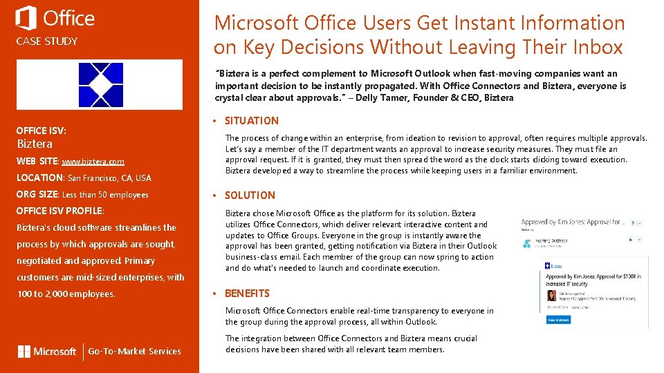 Microsoft Office Users Get Instant Information on Key