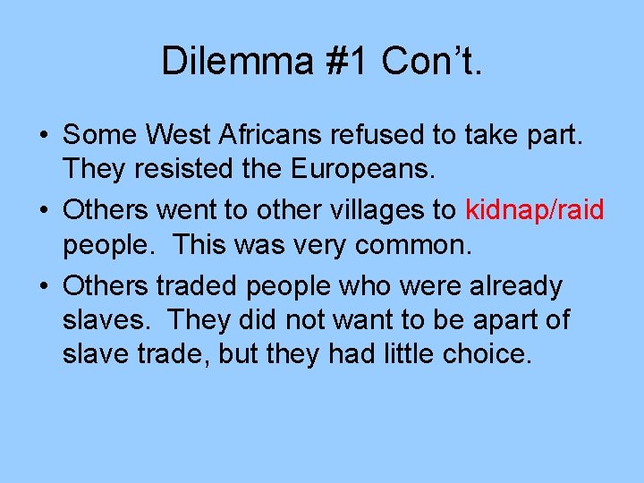 Chapter 8 Facing Slavery Life in West Africa