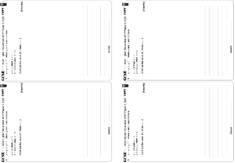 Substitution With a Calculator Higher GCSE Questions AQA