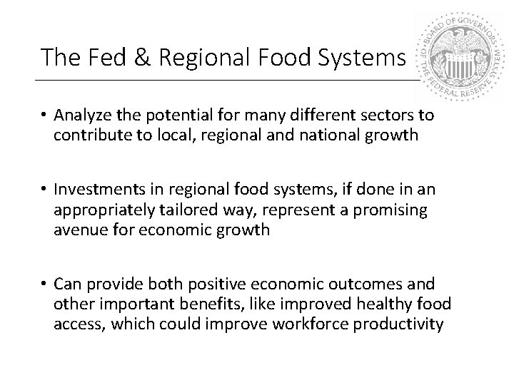 Harvesting Opportunity National Perspectives on Regional Food Systems