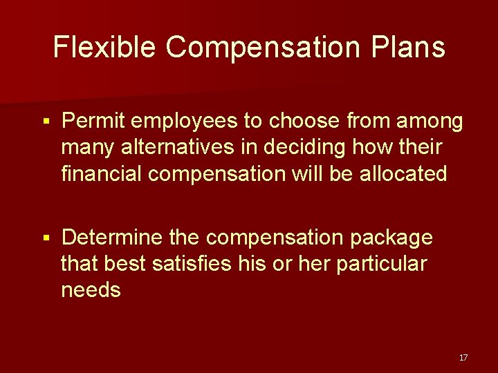 BENEFITS AND OTHER COMPENSATION ISSUES 1 Benefits Indirect