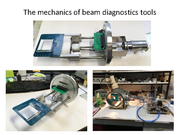 The target station mechanics of the beam diagnostics