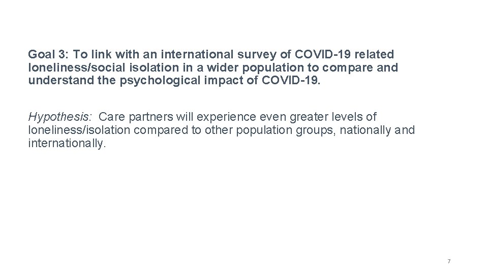 Exploring loneliness social isolation and burden in care