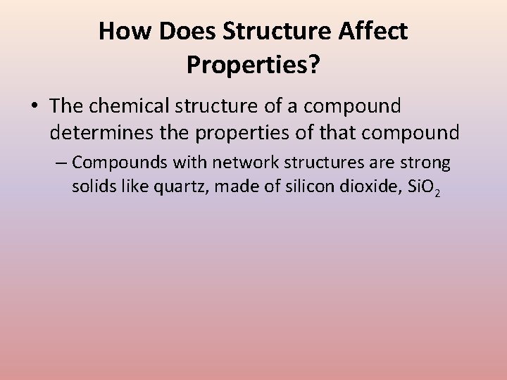 Chapter 6 The Structure of Matter Section 1