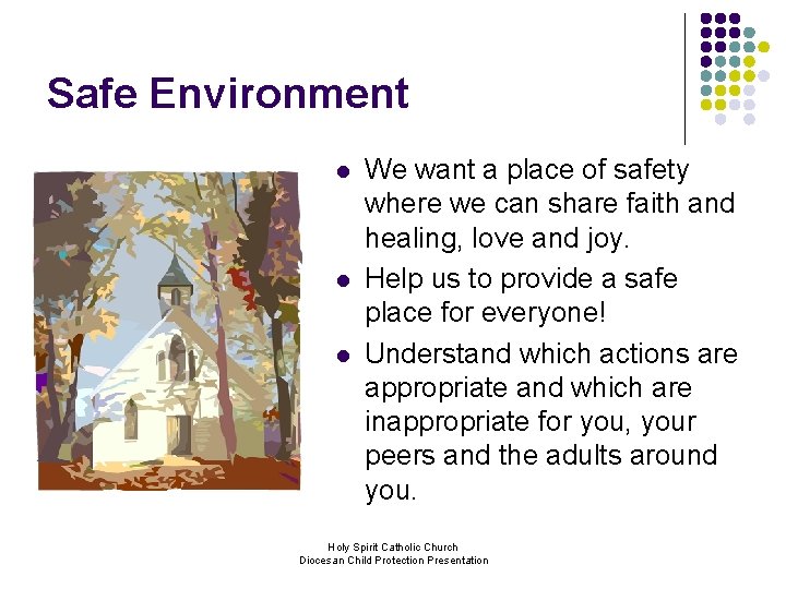 Safe Environment Diocese of Birmingham Youth Protection Presentation