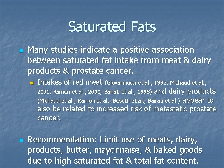 Nutrition Prostate Health Are they related Presented by