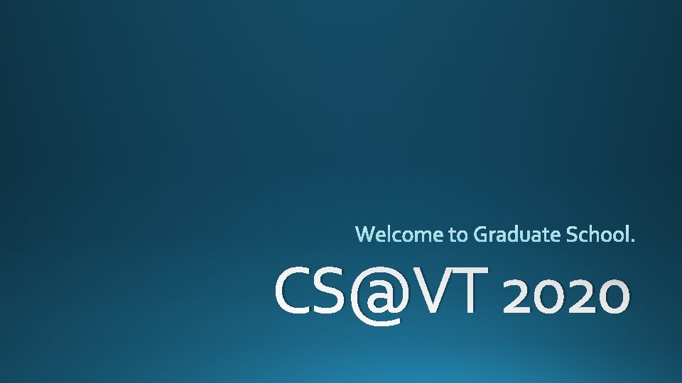 CSVT 2020 https gpc cs vt edushafferorientation F