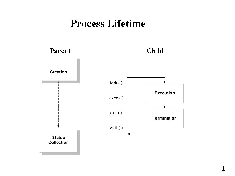 Process Lifetime Parent Child 1 Process Performance Issues