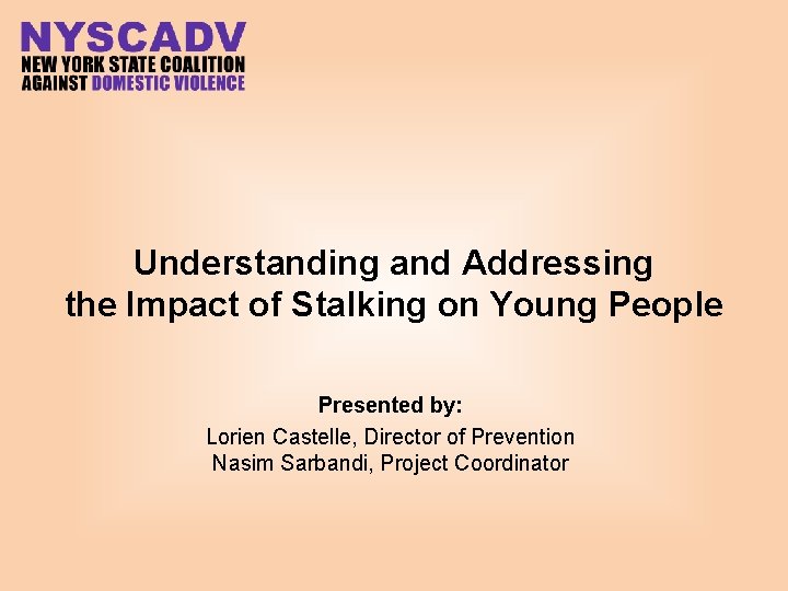 Understanding and Addressing the Impact of Stalking on