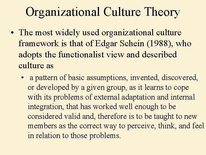 Organizational Culture Theory by Erlan Bakiev Ph D