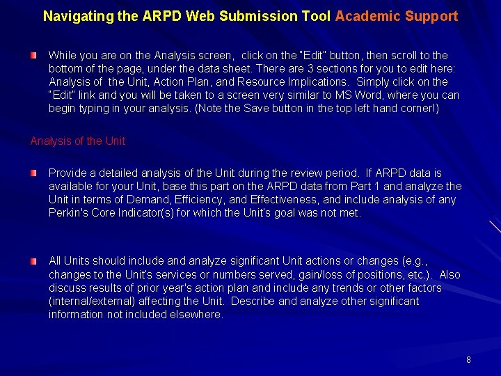 2015 ARPD Unit Review Process ARPD Process Rev