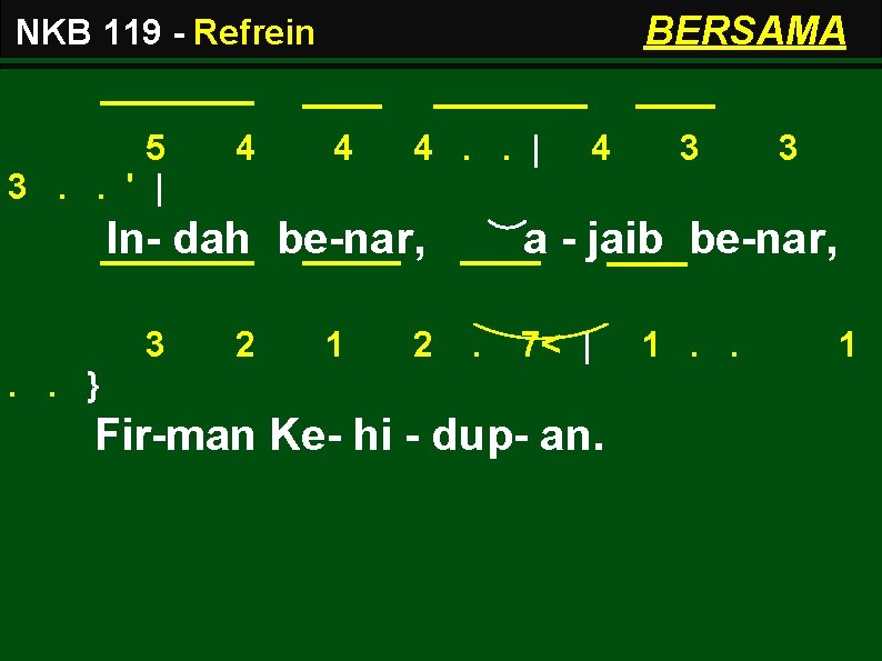 NKB 119 1 3 NYANYIKAN LAGI BAGIKU Syair