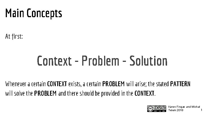 Generative Pattern Language By Michal Telem and Karen