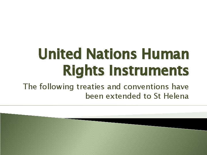Human Rights A Brief Introduction What are Human