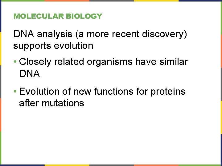 BIOLOGY FOR AP COURSES Chapter 18 EVOLUTION AND